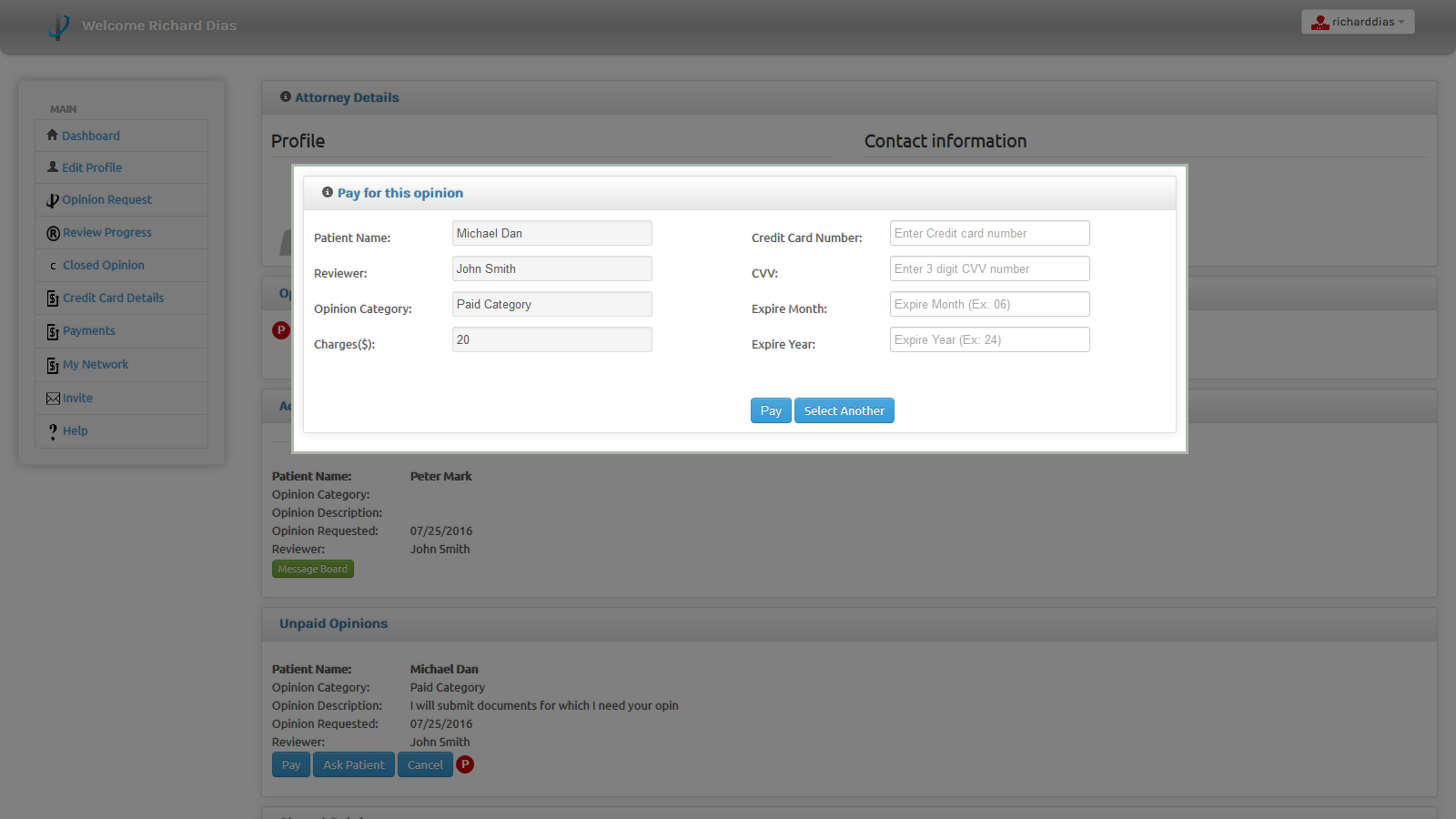 Injury Opinion - Mandaliya Software